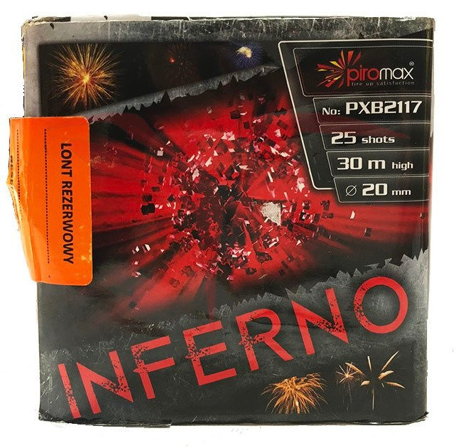 WYRZUTNIA INFERNO - 25 strzałów - 20 mm - PXB2117 - Piromax | 5901721791787