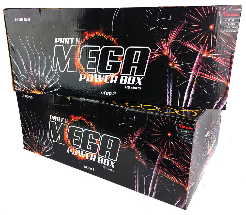 WYRZUTNIA MEGA POWER BOX PART 2 STEP 1 I 2 - 232 strzały - 25mm ...